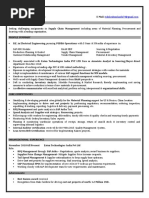 Sap MM Fresher Resume | PDF | Sap Se | Business