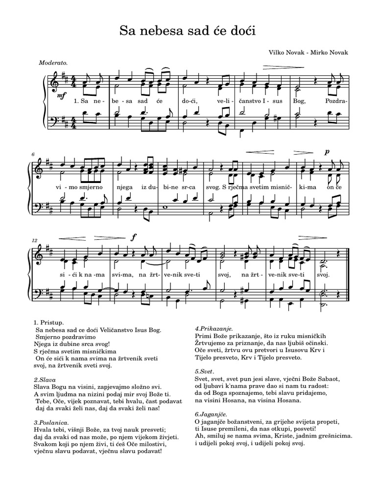 Sa Nebesa Sad Će Doći | PDF