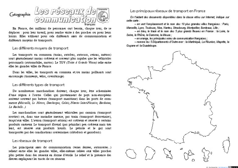Voies et moyens de transport en France | PDF | Transport | France