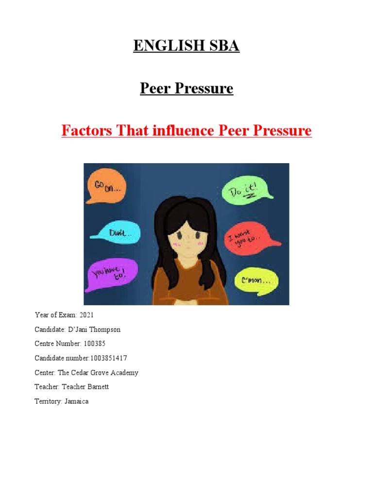 Peer Pressure | PDF | Adolescence | Risk
