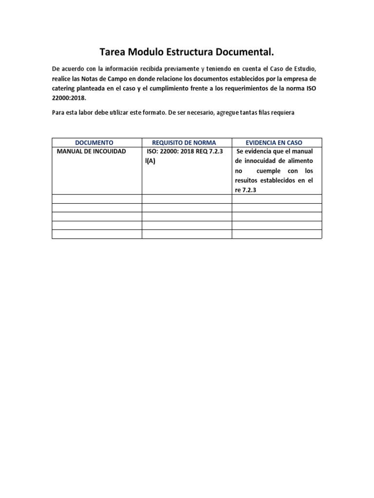 Tarea_ Módulo_Estructura_Documental_SGIA | PDF