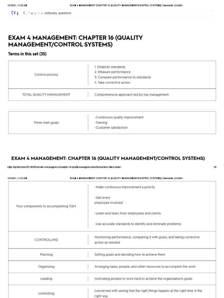 Total Quality Management Essentials | PDF | Quality Management | Goal