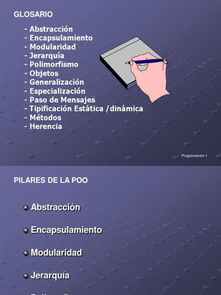 Glosario de POO: Conceptos Clave | PDF | Objeto (informática ...