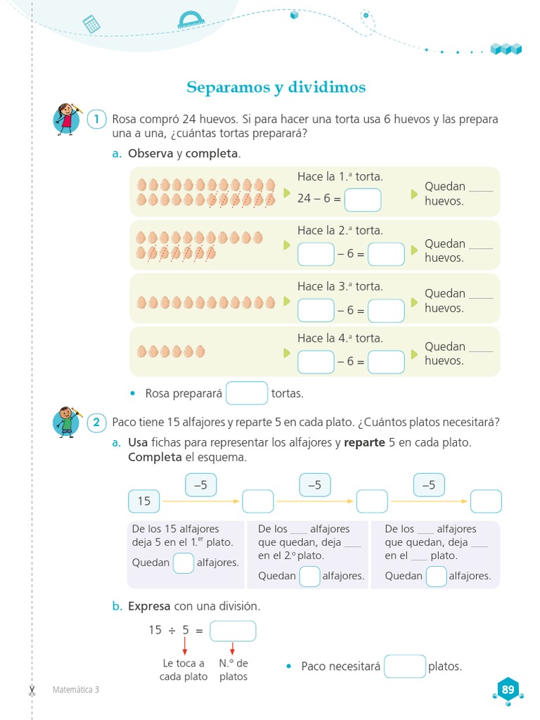 Matemática 3 Cuaderno de Trabajo para Tercer Grado de Educación ...