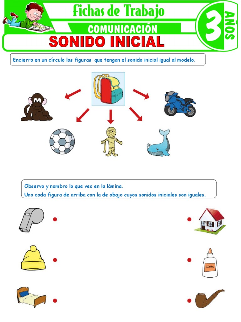 Sonido Inicial para Ninos de 3 Anos | PDF
