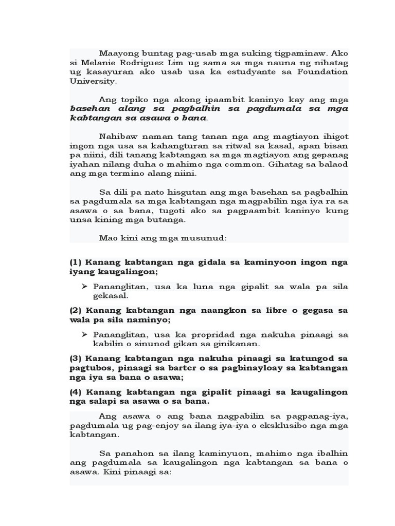 Cebuano Version | PDF