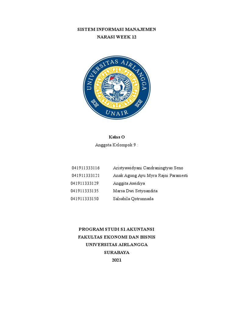 Kelompok 9 - Sim Narasi Week 12 | PDF