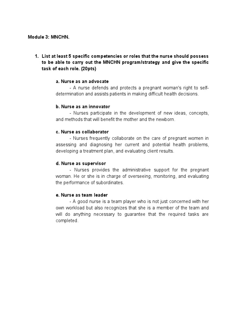 MNCHN Strategy | PDF