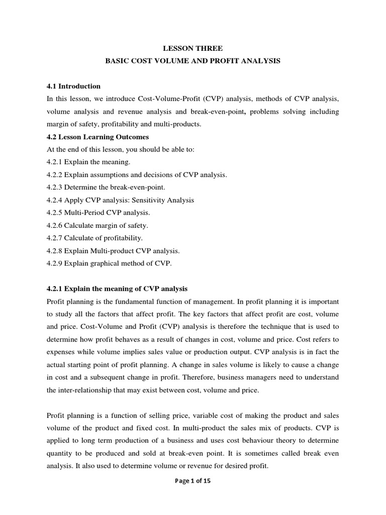 Bac 300 Lesson Three | PDF | Economies | Business Economics