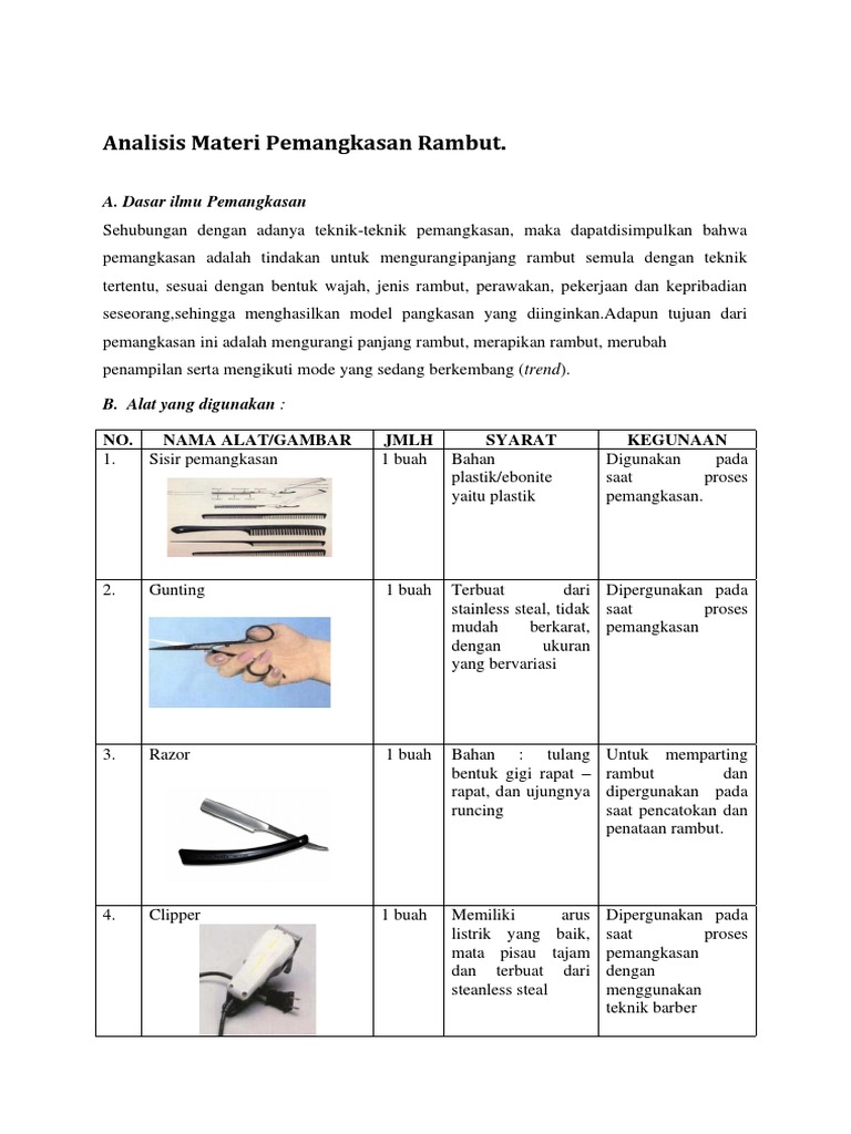 Materi Pengenalan Alat Pemangkasan | PDF