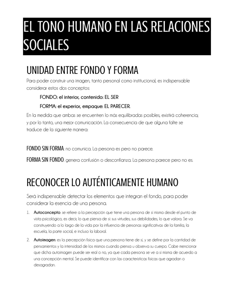 Comunicación y Tono Humano en Imagen | PDF | Las emociones | Autoestima