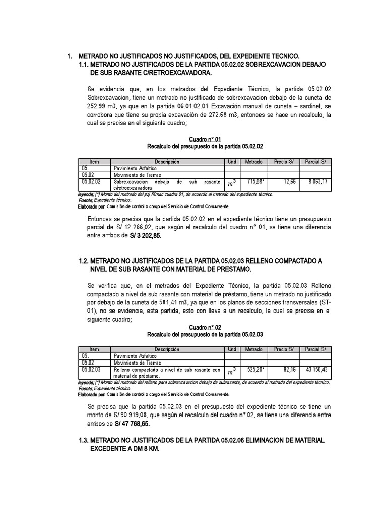 Sobre Costos de La Partida 05. | PDF | Presupuesto | Ingeniería