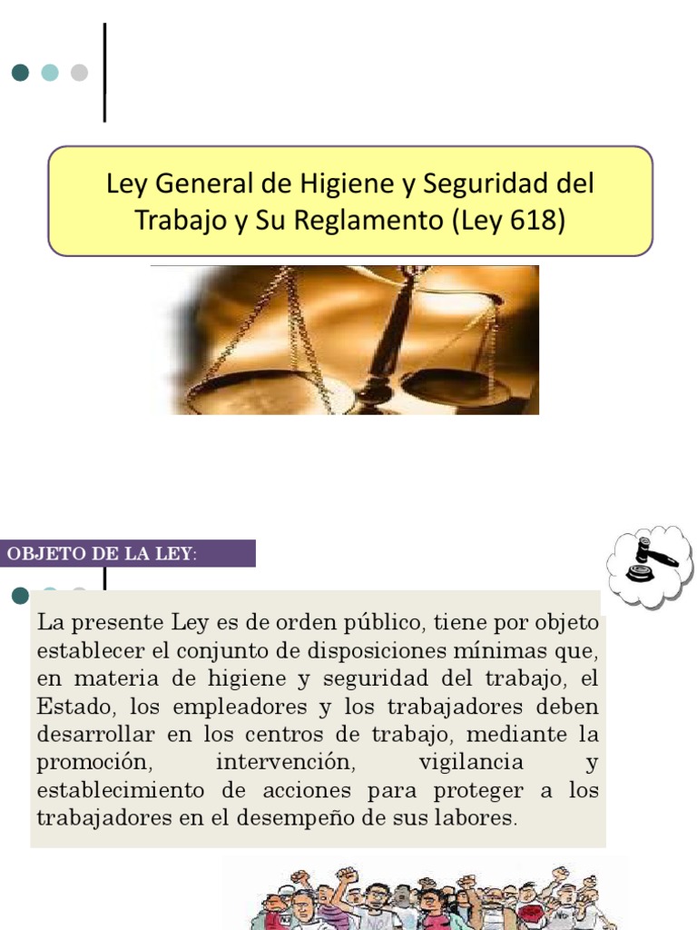 Ley 618-HSO | PDF | Seguridad y salud ocupacional | Derecho laboral