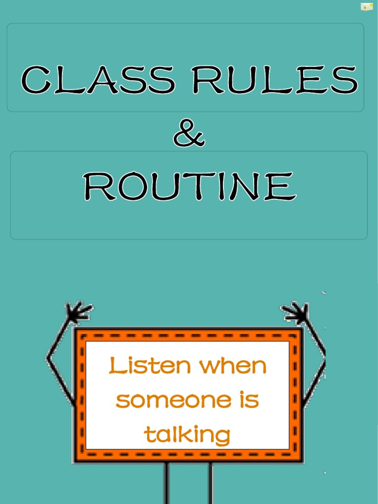 Class Rules & Routine | PDF | Career & Growth