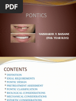 Pontic Designs in Prosthodontics | PDF | Dental Implant | Periodontology
