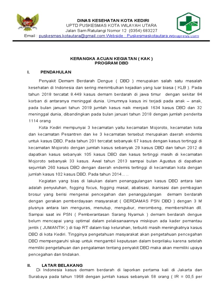 KAK DBD Tata Nilai | PDF