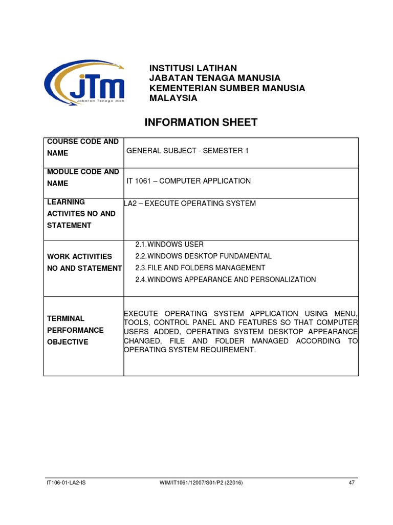 La2 Execute Operating System | PDF | Computer Monitor | Display Resolution