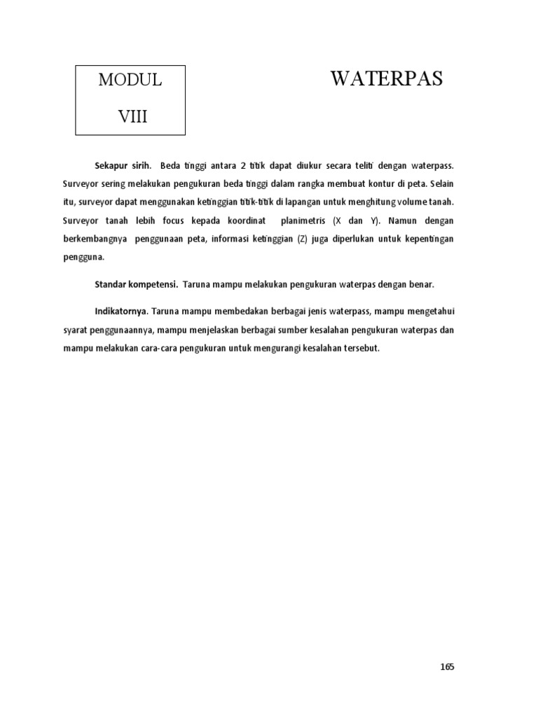 Modul 8 Waterpass | PDF