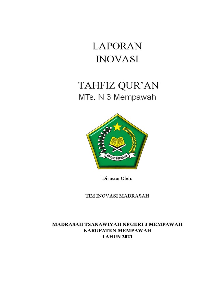 Laporan Program Tahfiz MTS.N 3 Mempawah | PDF