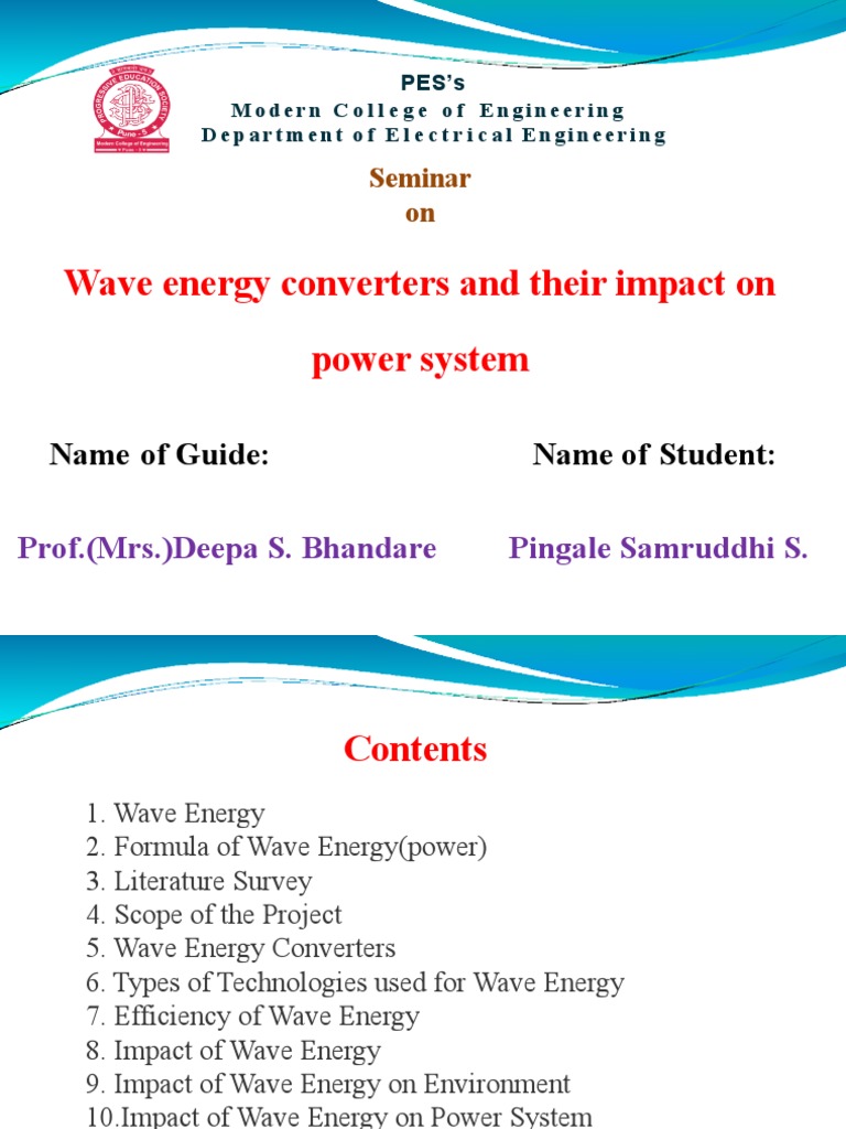 Harnessing the Power of Waves: An Introduction to Wave Energy ...