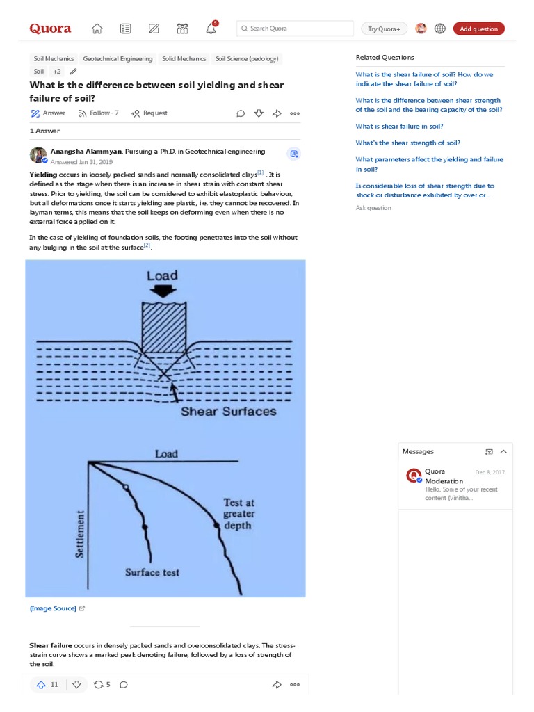 Soil Yielding vs. Shear Failure Explained | PDF | Strength Of Materials ...