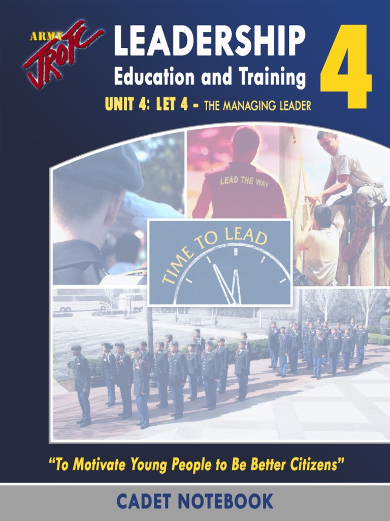 UNIT 4 - Cadet Notebook | PDF | Lesson Plan | Leadership