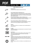 Symbols in Technical Drawing and Engineering Drawing | PDF | Cartesian ...