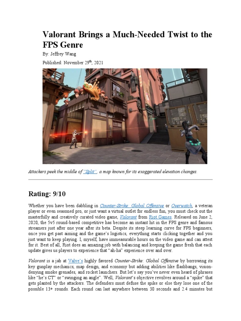 Valorant Review-1-2 | PDF