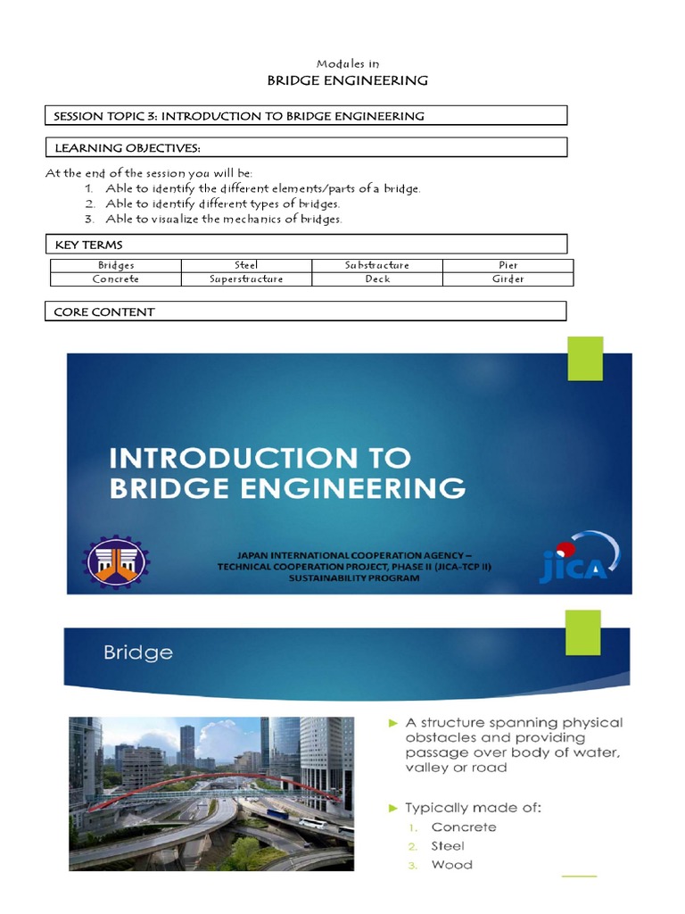 Introduction to Bridge Engineering Basics | PDF