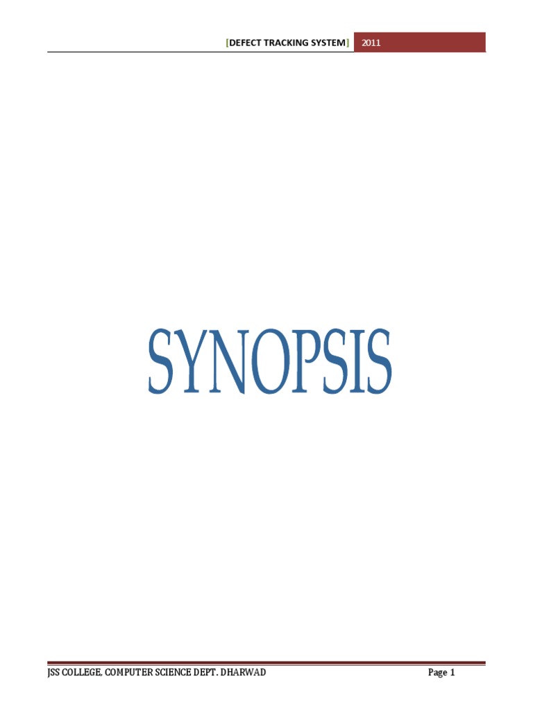 Defect Tracking System: A Document Outlining the Development of an Online Bug Tracking Software ...