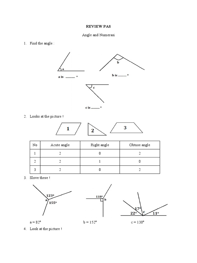 REVIEW PAS Math Grade 5 | PDF