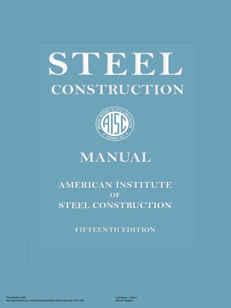 AISC 15th Edition | PDF | Specification (Technical Standard) | Engineering