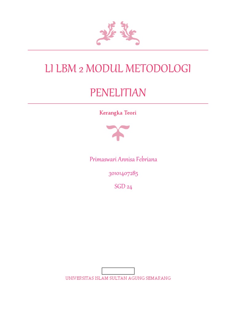 LI LBM 2 Modul Metodologi Penelitian | PDF