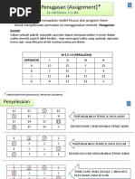 Model Penugasan Dan Metode Hungarian | PDF