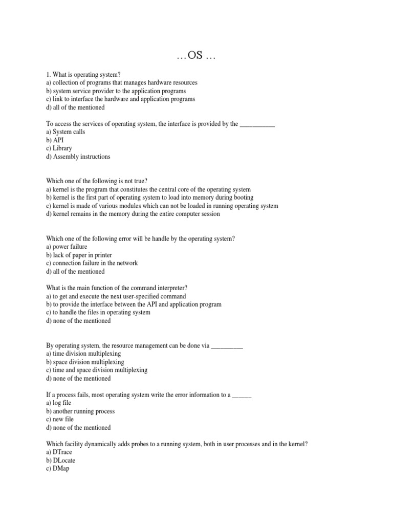 OS Fundamentals: Processes, Scheduling, Synchronization | PDF | Thread (Computing) | Process ...