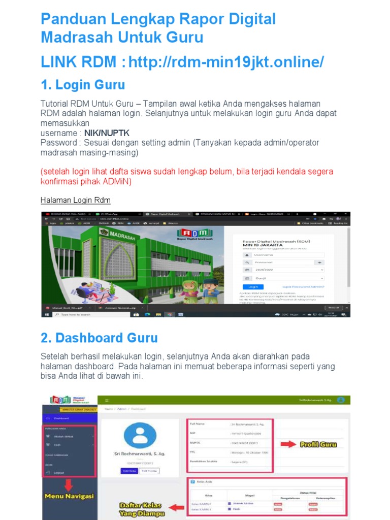 Panduan RDM Guru | PDF