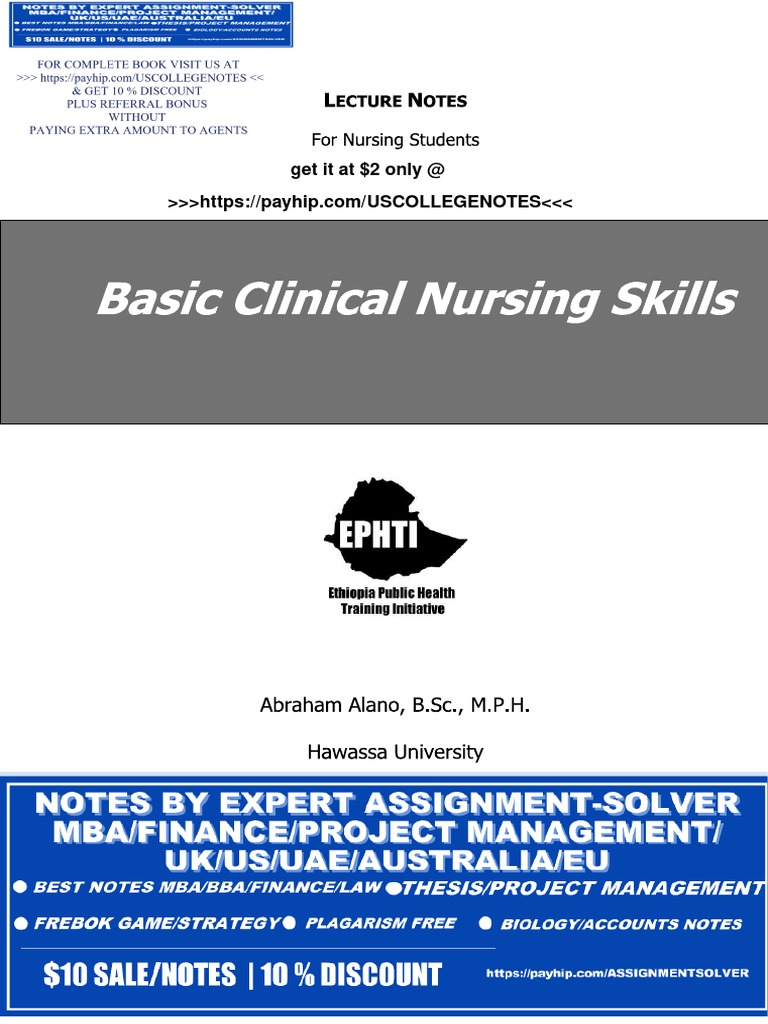 Basic Clinical Nursing Skills | PDF