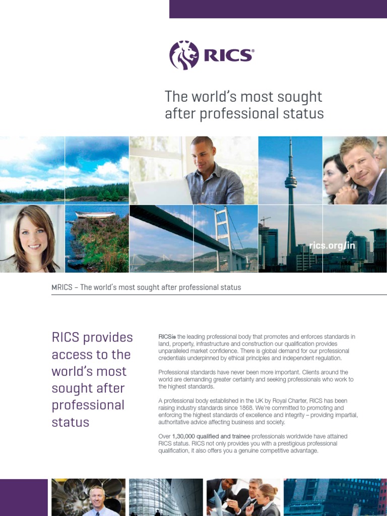 RICS Qualification Brochure | PDF | Business | Economies