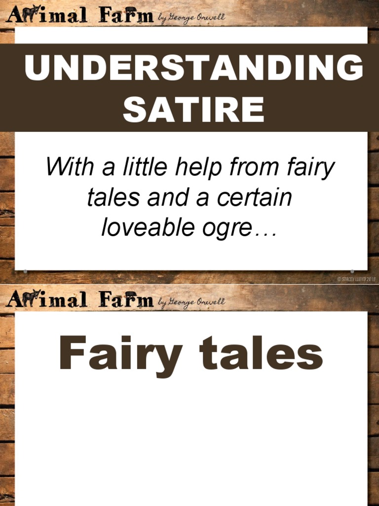 Understanding Satire: With A Little Help From Fairy Tales and A Certain ...
