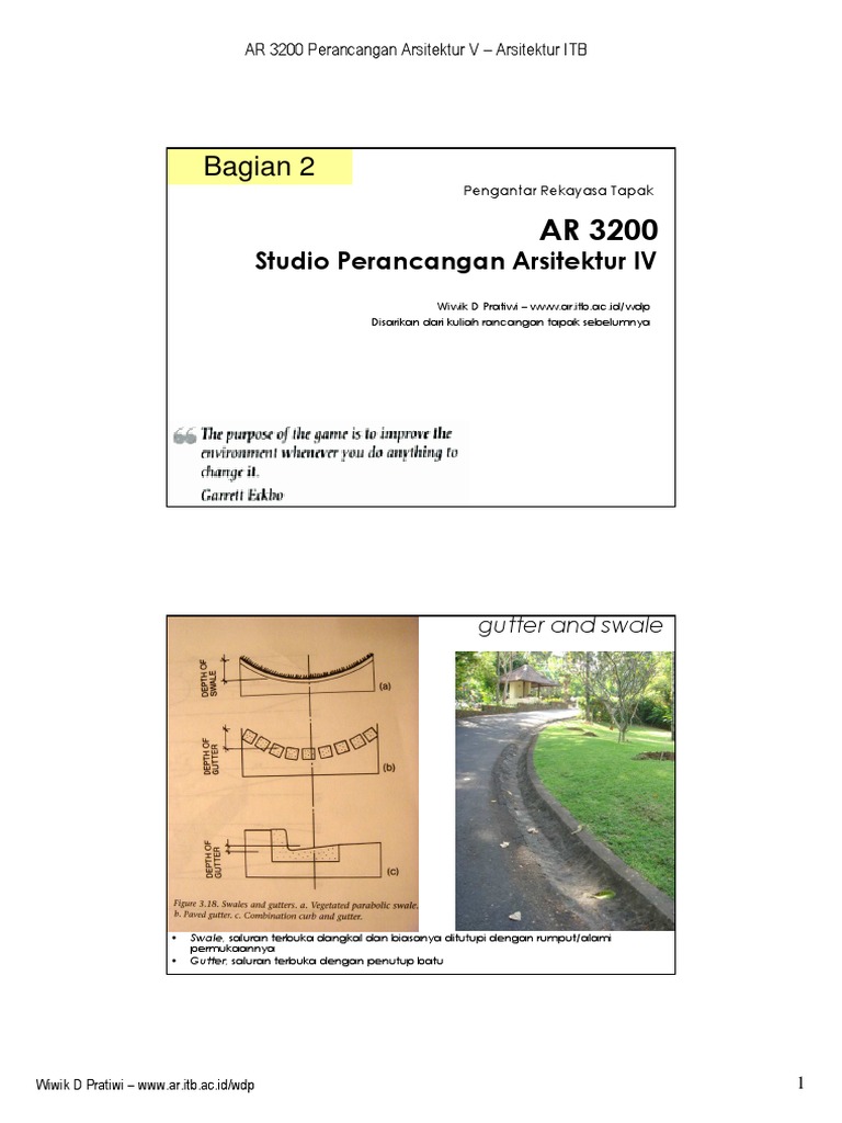 Denah Dan Potongan Profil Jalan | PDF