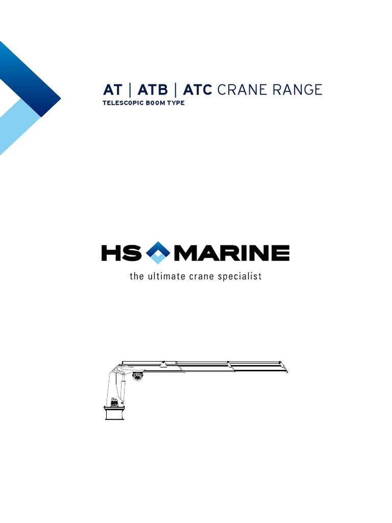 HS Marine Telescopic Crane Range | PDF | Crane (Machine) | Electrical ...