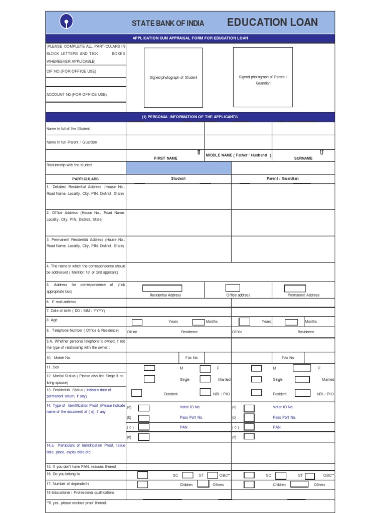Education Loan: State Bank of India | PDF | Loans | Banks