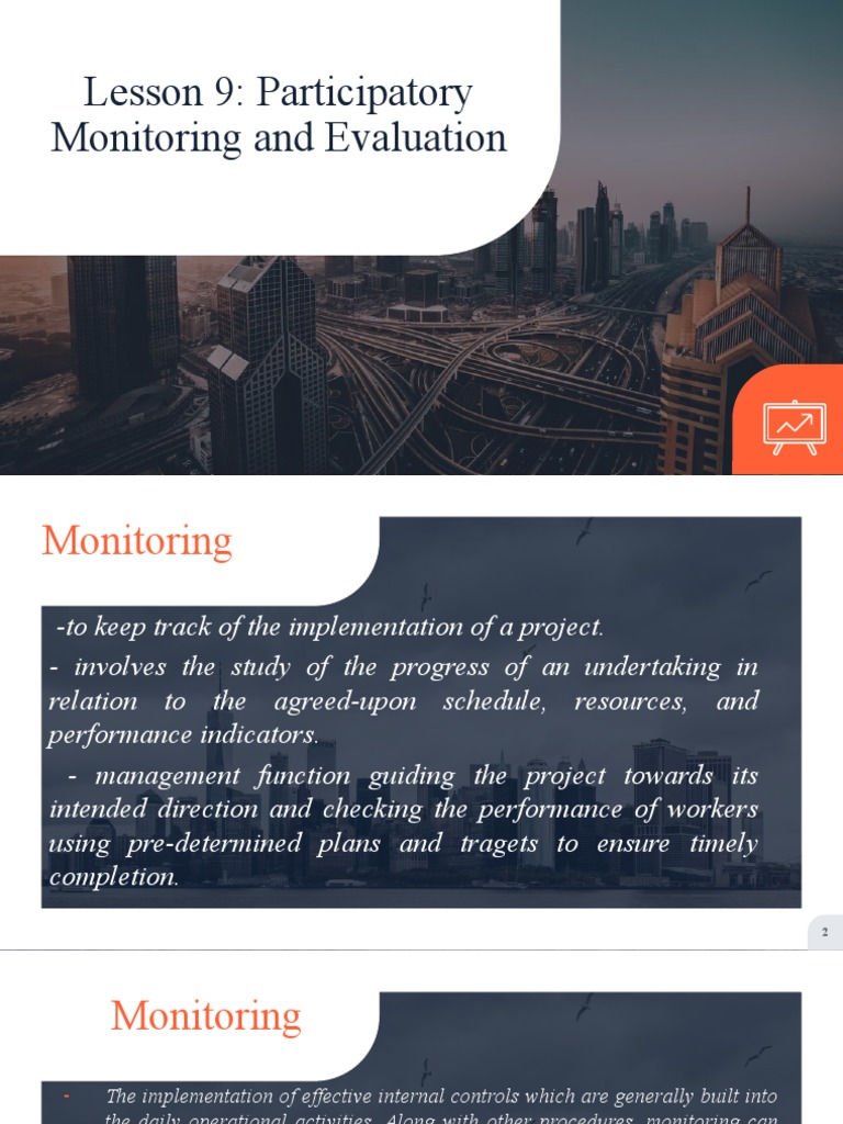 Lesson 9: Participatory Monitoring and Evaluation | Download Free PDF ...