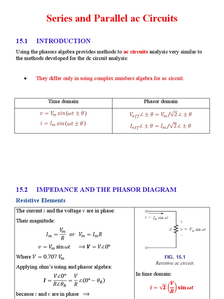 AC Circuit Analysis Basics | PDF | Electrical Impedance | Electrical ...