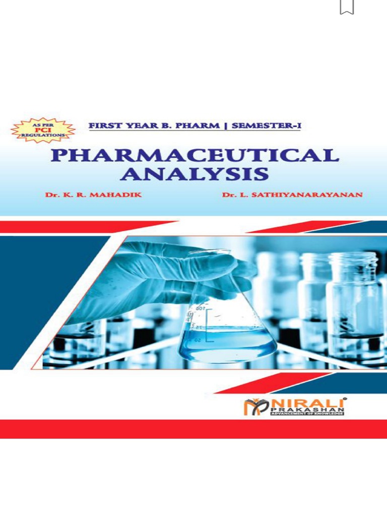 Pharmaceutical Analysis Nirali | PDF