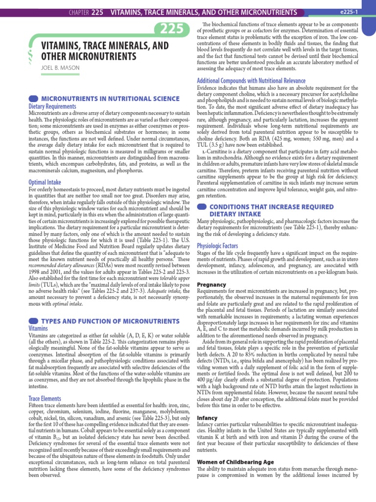 An In-Depth Look at Micronutrients: Their Functions, Dietary ...