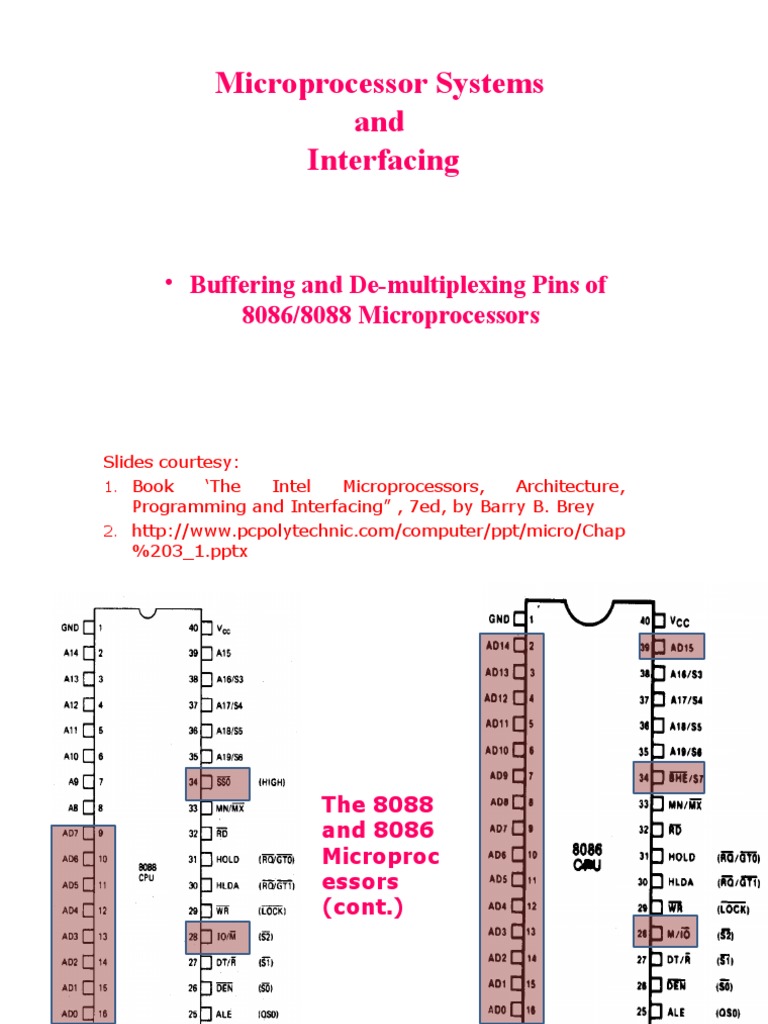 EEE342-MP-13a-Buffering, Demultiplexing 8086 and 8088 Microprocessors | PDF | Computing ...