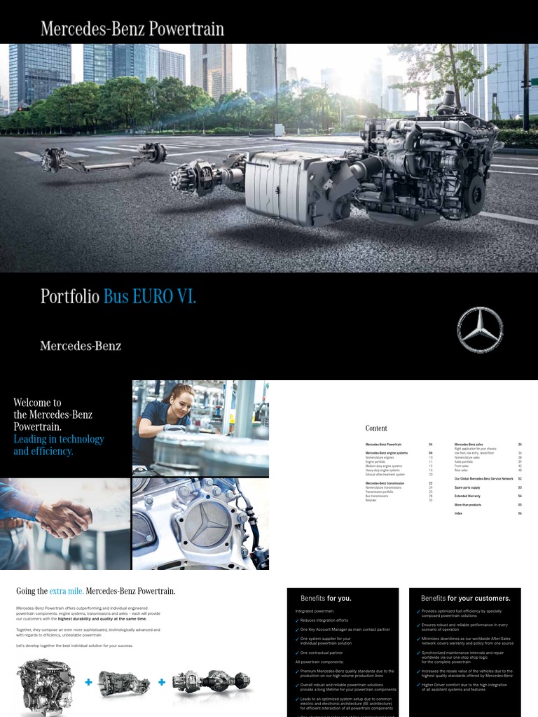 Mercedes-Benz Powertrain: Bus Euro Vi | PDF | Transmission (Mechanics ...