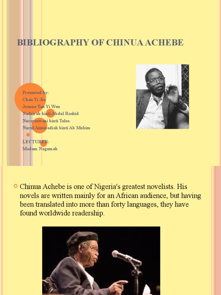 Bibliography of Chinua Achebe | PDF | Biafra