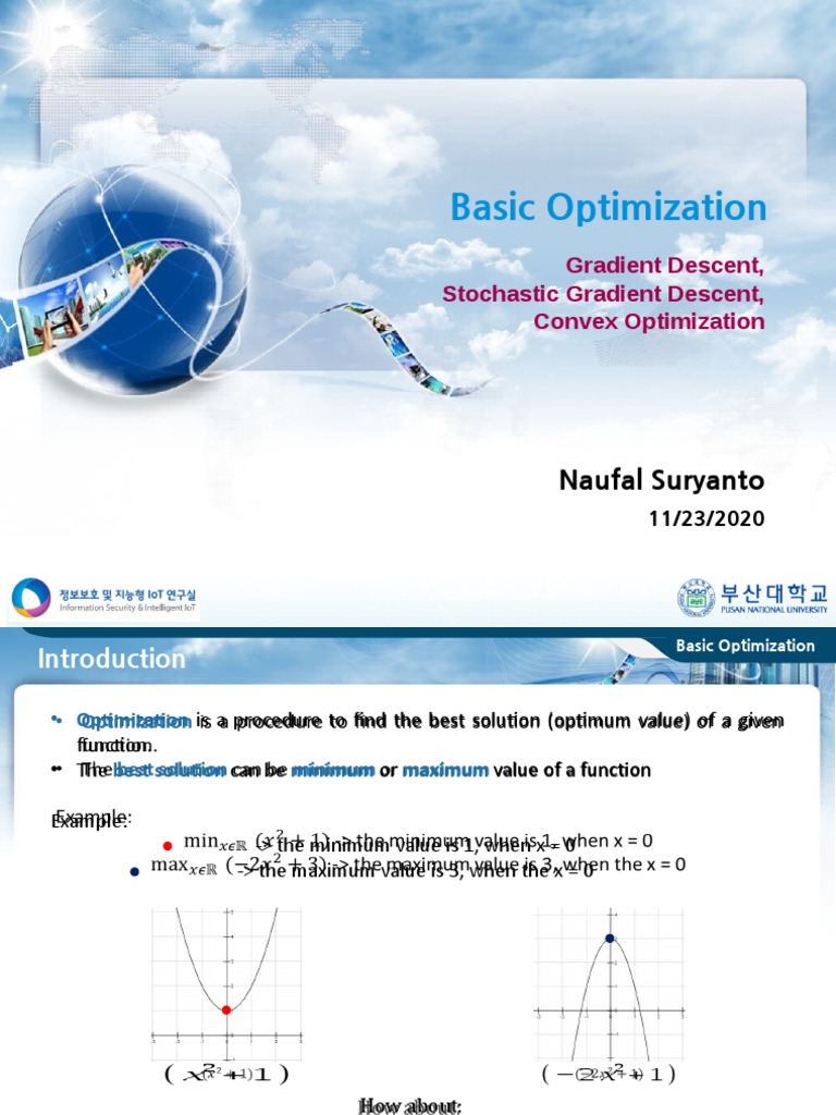Basic Optimization | PDF | Mathematical Optimization | Algorithms